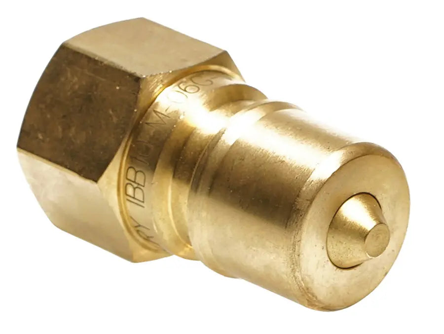 1/2" BSPP FEM THREADED ISO B BRASS PROBE VITON SEAL - AK Valves Ltd