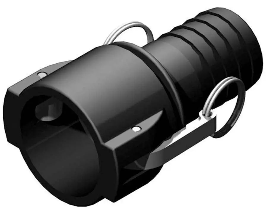 2" PART C CAMLOCK COUPLER X 2" HOSE TAIL G/P/P - AK Valves Ltd