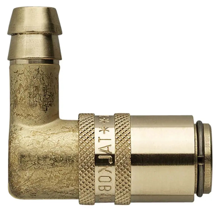 9MM UNVALVED HOSE BARB 90 DEG COUPLING HASCO - AK Valves Ltd