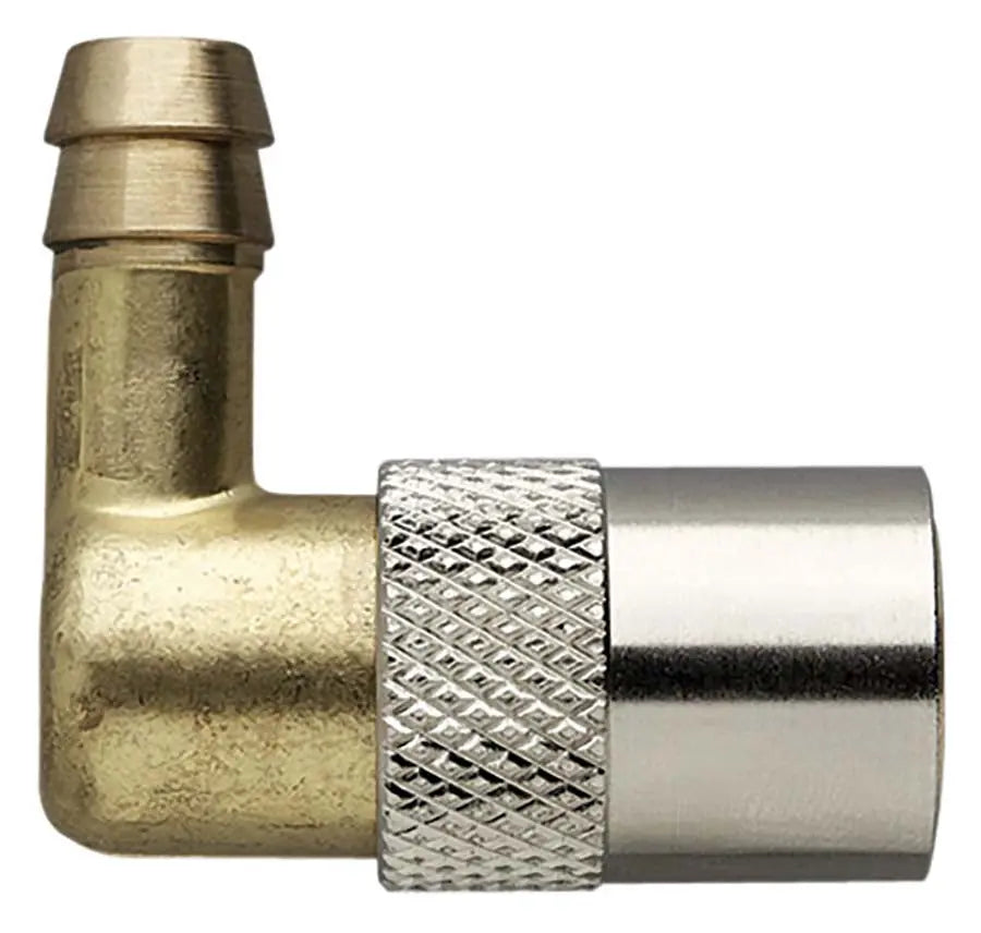 9MM VALVED HOSE BARB 90 DEG COUPLING DME - AK Valves Ltd