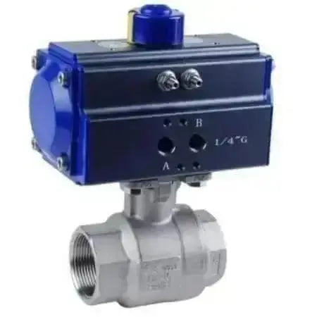 Actuated 2 Piece Stainless Steel Ball Valve with NK Actuators - AK – AK ...