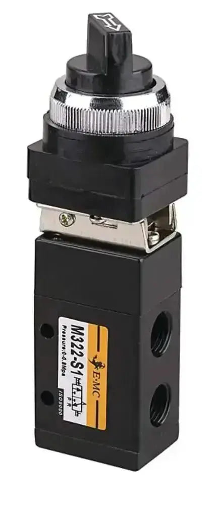 EMC 1/4" Ported 3/2 Valve Two Position Selector Switch Black - AK – AK ...