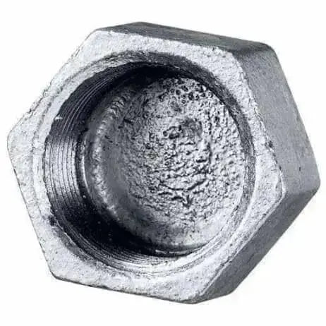 Galvanised Malleable Iron Hexagon Female Cap - AK Valves Ltd