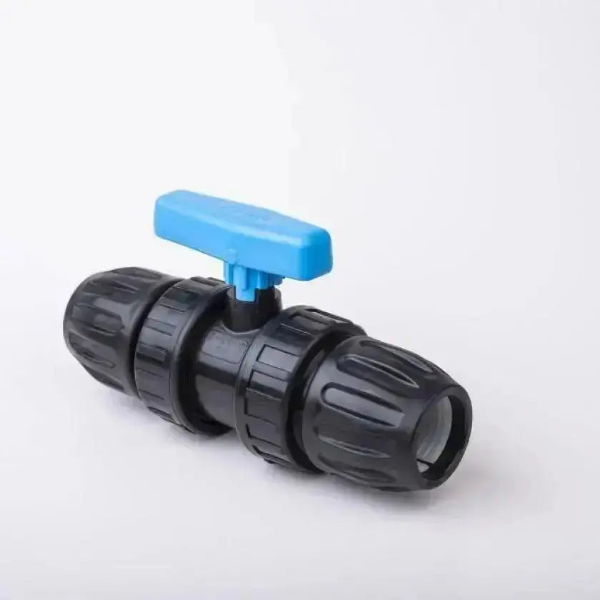 PP Compression End Ball Valve for MDPE Pipes – AK Valves Ltd