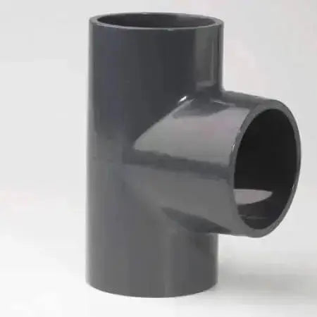 PVC-U Tee 90° Plain Metric - AK Valves Ltd